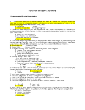 Tools of Criminal Investigation - CHAPTER III Tools of Criminal ...
