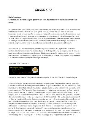 Grand oral math - Comment la seconde guerre mondiale a été réduite de ...