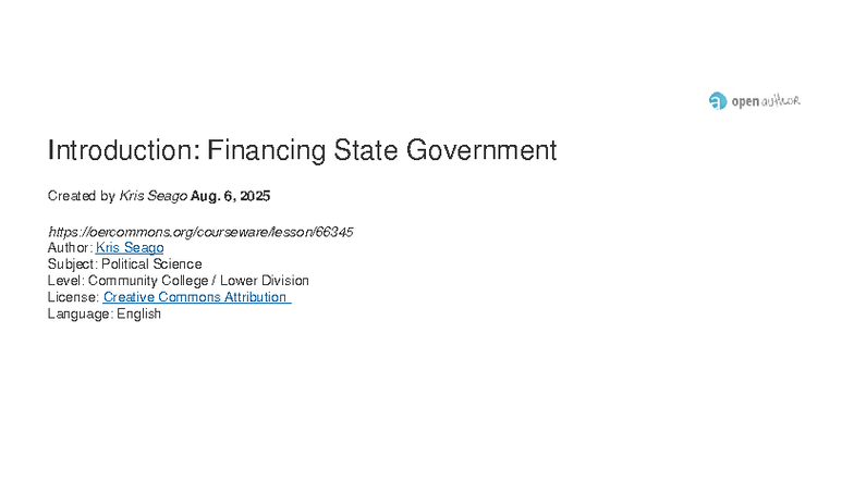 Texas State Financing: Key Issues & Revenue Sources Analysis - Studocu