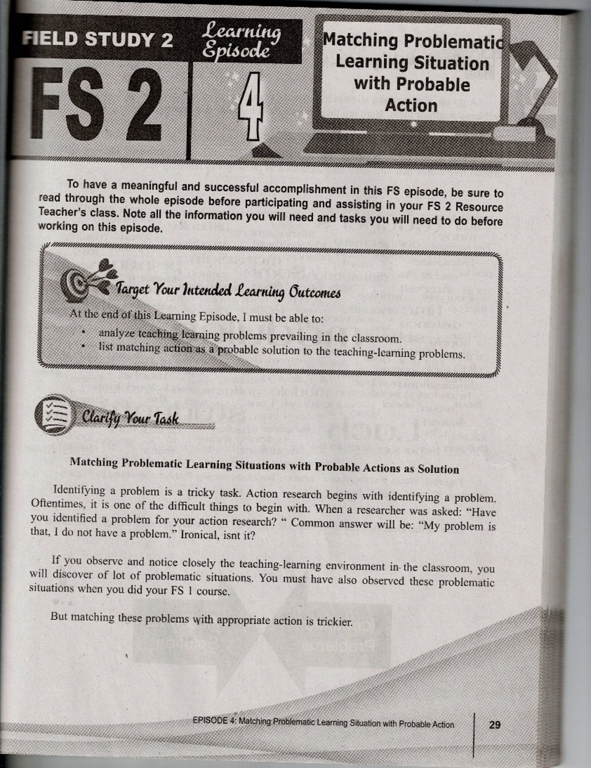 Field Study 2 - Episode 4: Analyzing Classroom Problems and Solutions ...