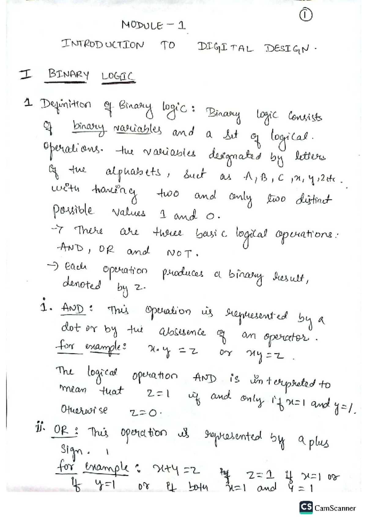 DD&CO MOD1 HW - Introduction to Digital Design and Binary Logic - Studocu