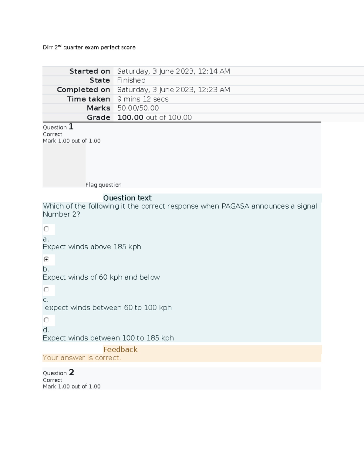Dirr-2nd-Quarter-Exam-Complete-Guide-for-Perfect-Score - Studocu