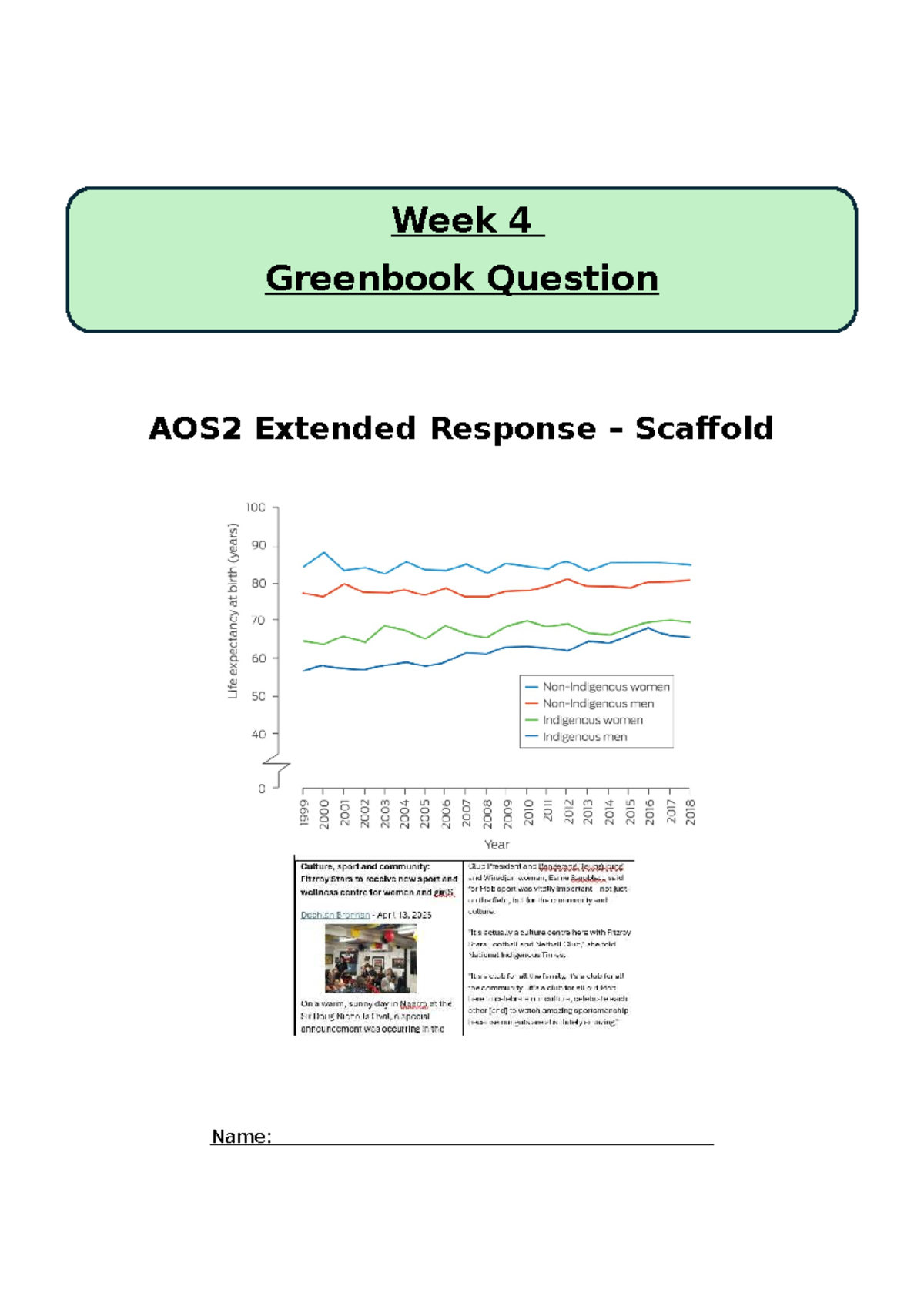 AOS2 Extended Response Scaffold: Analyzing Health Promotion Impact ...