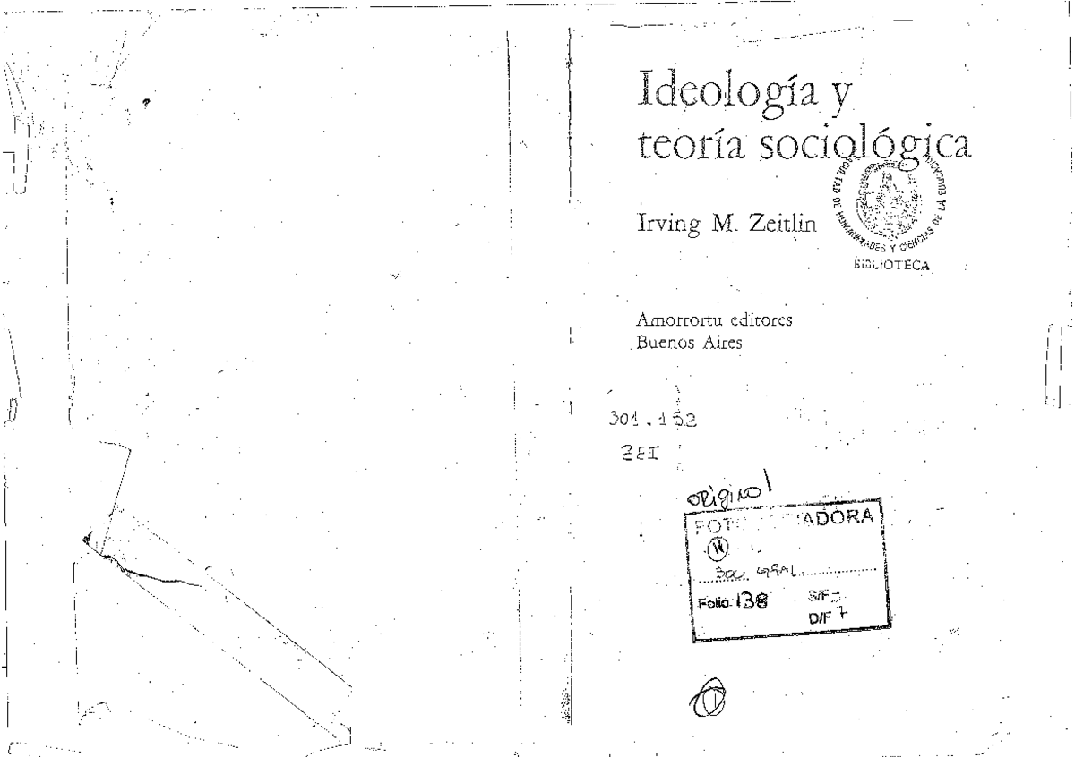Zeitlin- Saint Simon y Comte - Ideología y teoría sociológica DE Irving ...