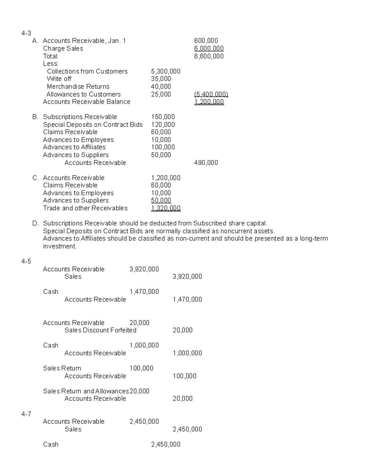IA - Assignment on Accounts Receivable Analysis (Chapters 4-9) - Studocu
