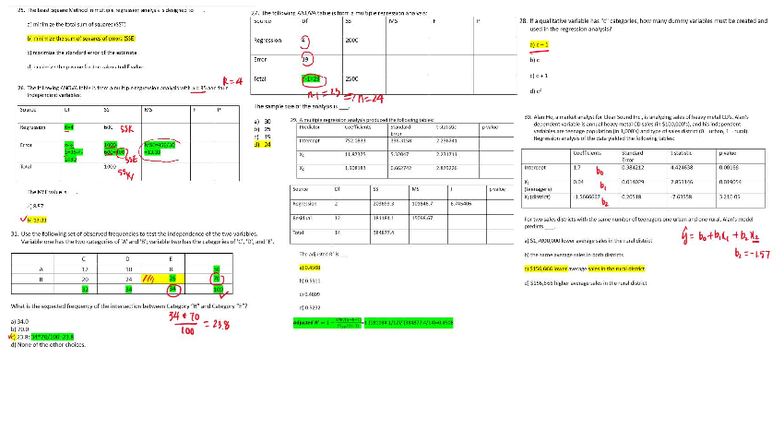 BU255 Multiple Regression Analysis: Least Squares & ANOVA Insights ...