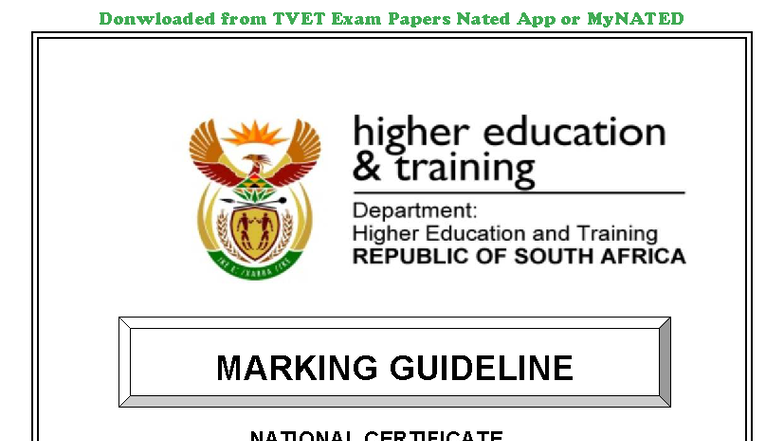 N440 - Entrepreneurship & Business Management N4 P1 Memo Nov 2022 - Studocu