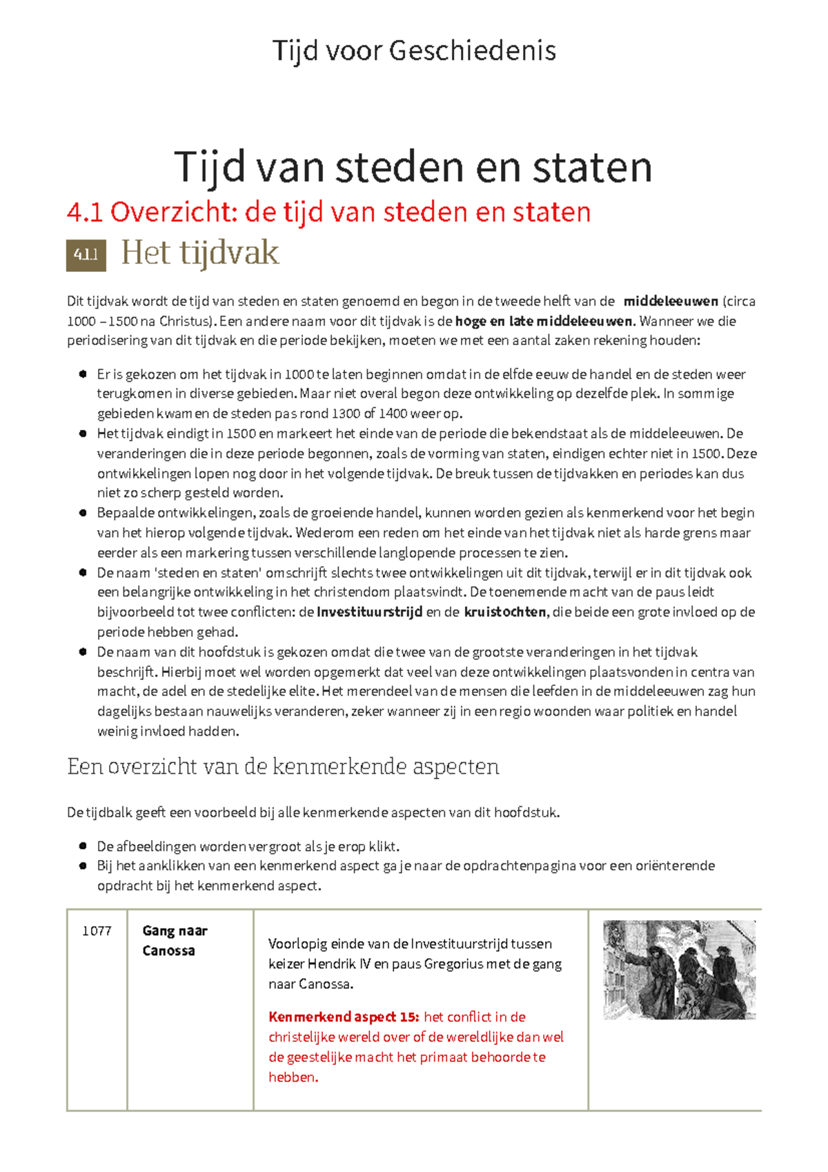 Tijd van Steden en Staten: Overzicht van de Middeleeuwen 4.1 - Studeersnel