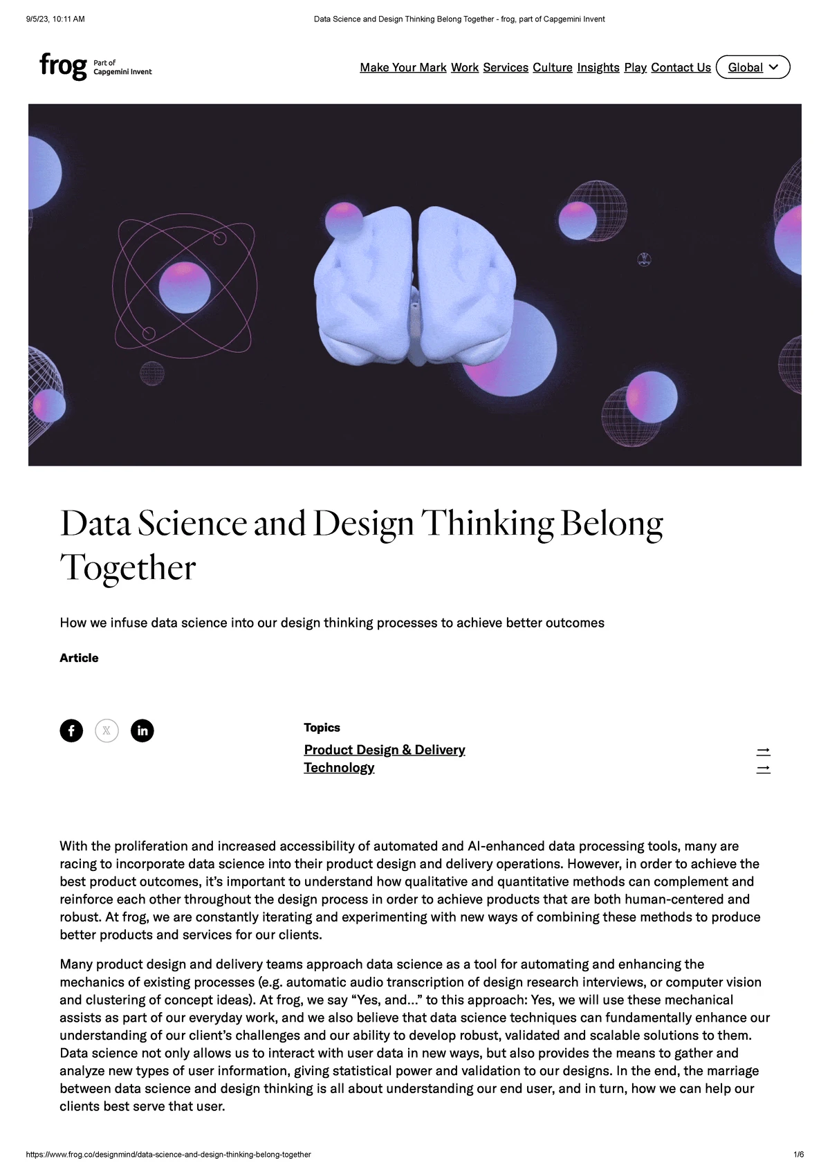Successfully Combining Design Thinking and Data Science - Neil Sinclair ...