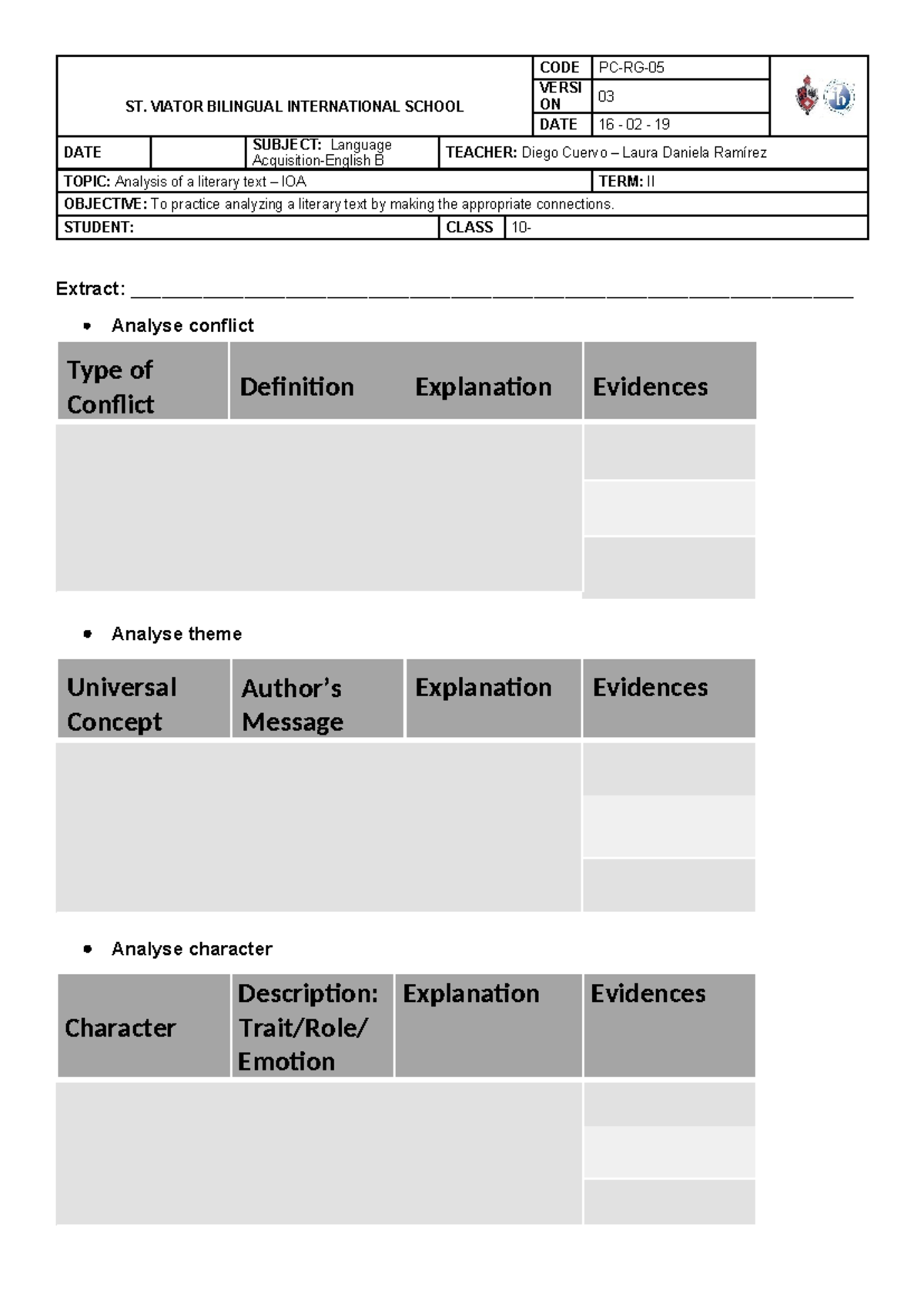 Analysis+ Charts - Fufucjcjxyzjxkc - ST. VIATOR BILINGUAL INTERNATIONAL ...