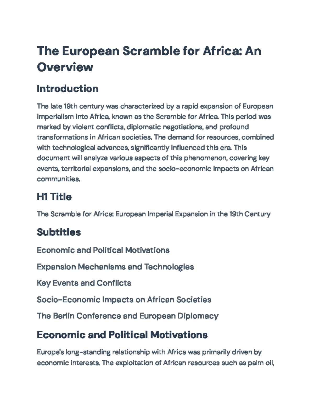 The Scramble for Africa: European Imperialism in the 19th Century - The ...