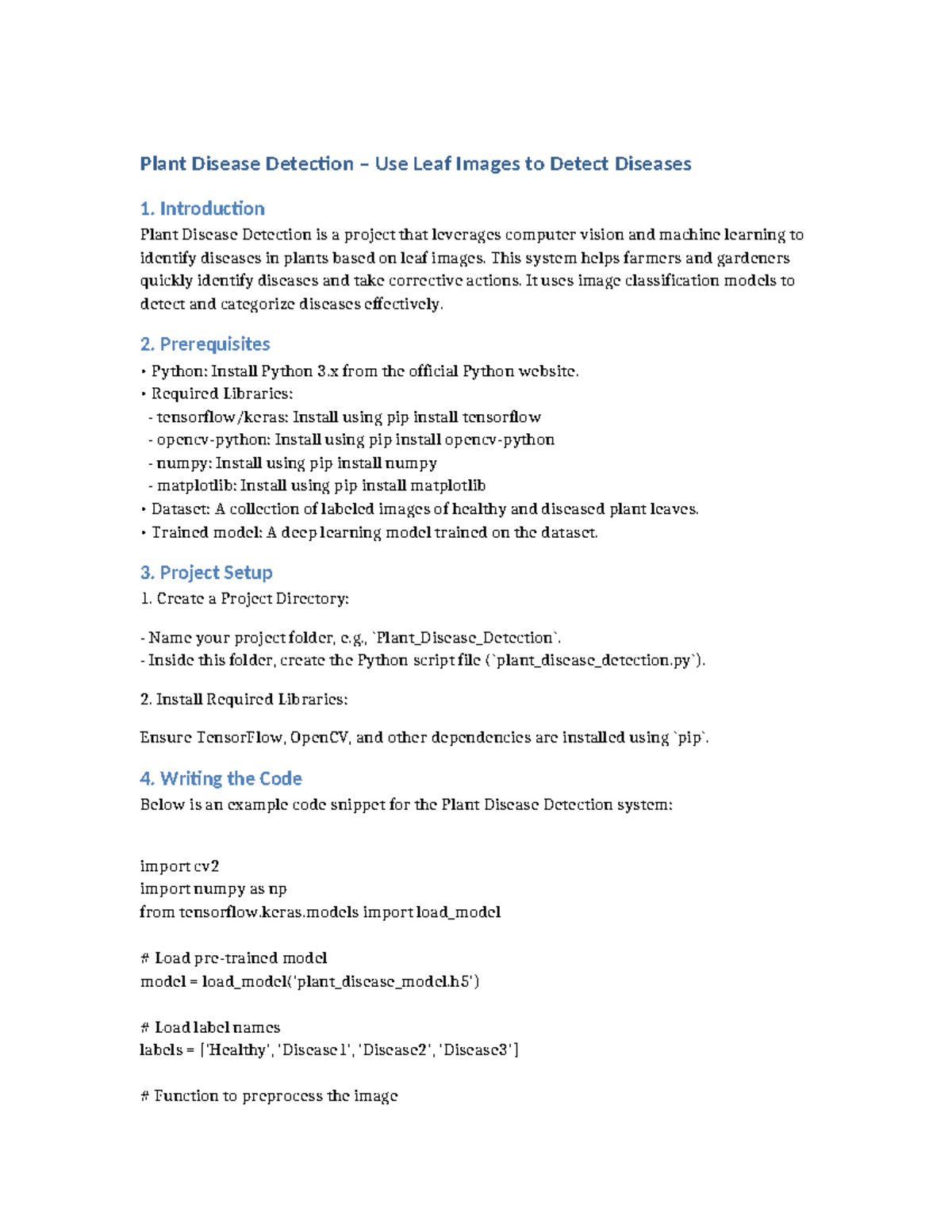 Plant Disease Detection Guide: Using Leaf Images for Diagnosis - Studocu
