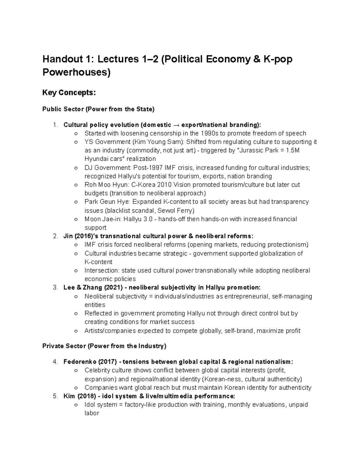 Asia327 Final Exam Notes: Political Economy & Cultural Dynamics - Studocu