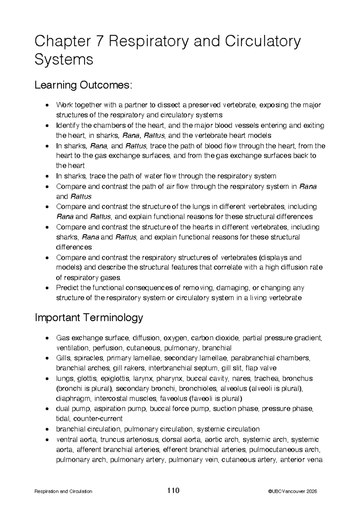 Chapter 7: Respiratory and Circulatory Systems Lab Manual (204) 2026 ...