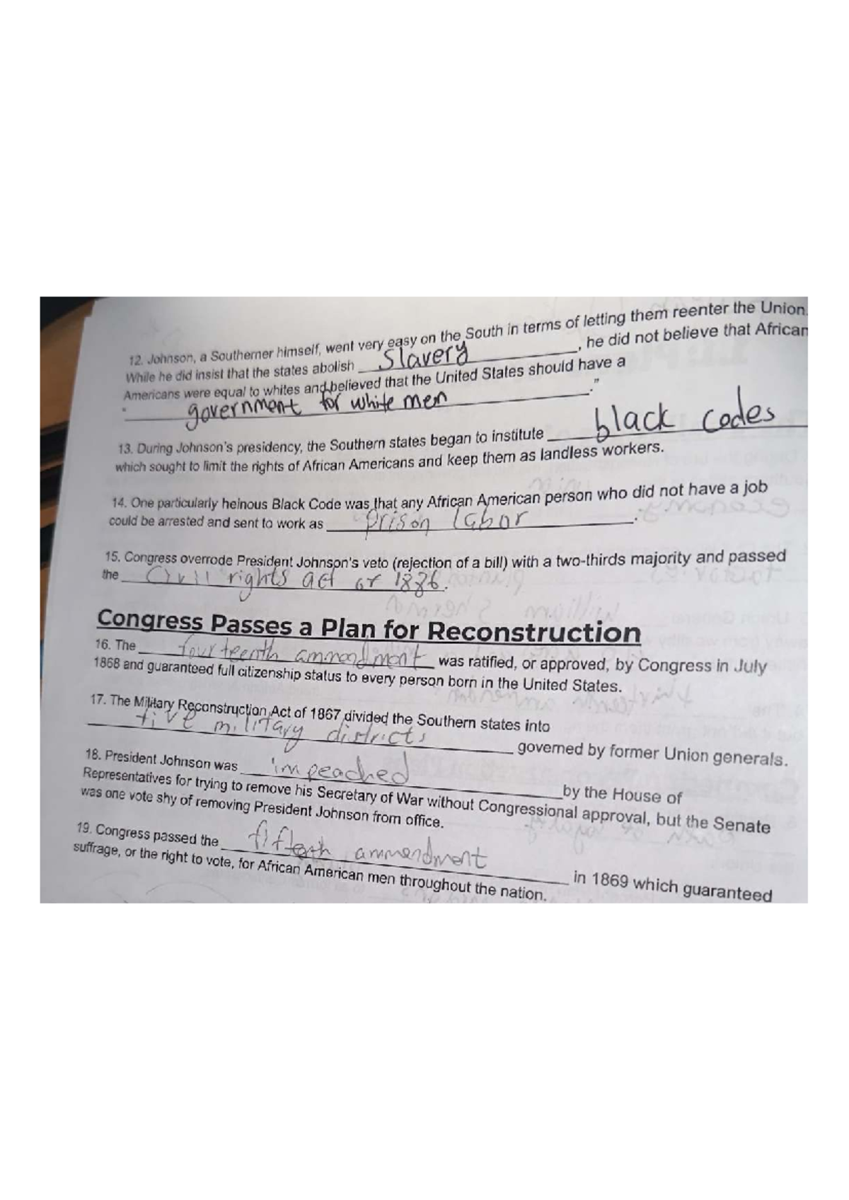 US History 101: Reconstruction Era Analysis and Summary - Studocu