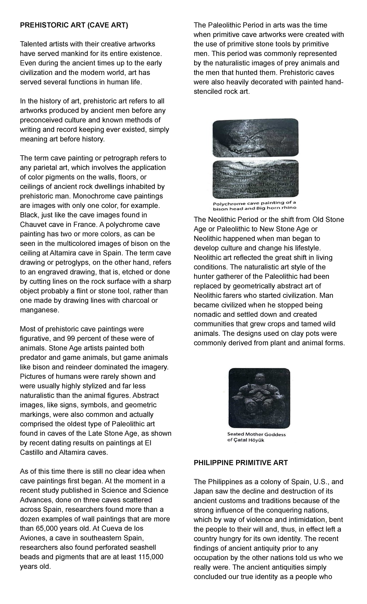 History-OF- Artsssss - history - PREHISTORIC ART (CAVE ART) Talented ...