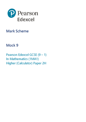 1MA1 3H que Mock Set 5 - Edexcel GCSE Maths Mock Set 5 Paper 3 - Turn ...
