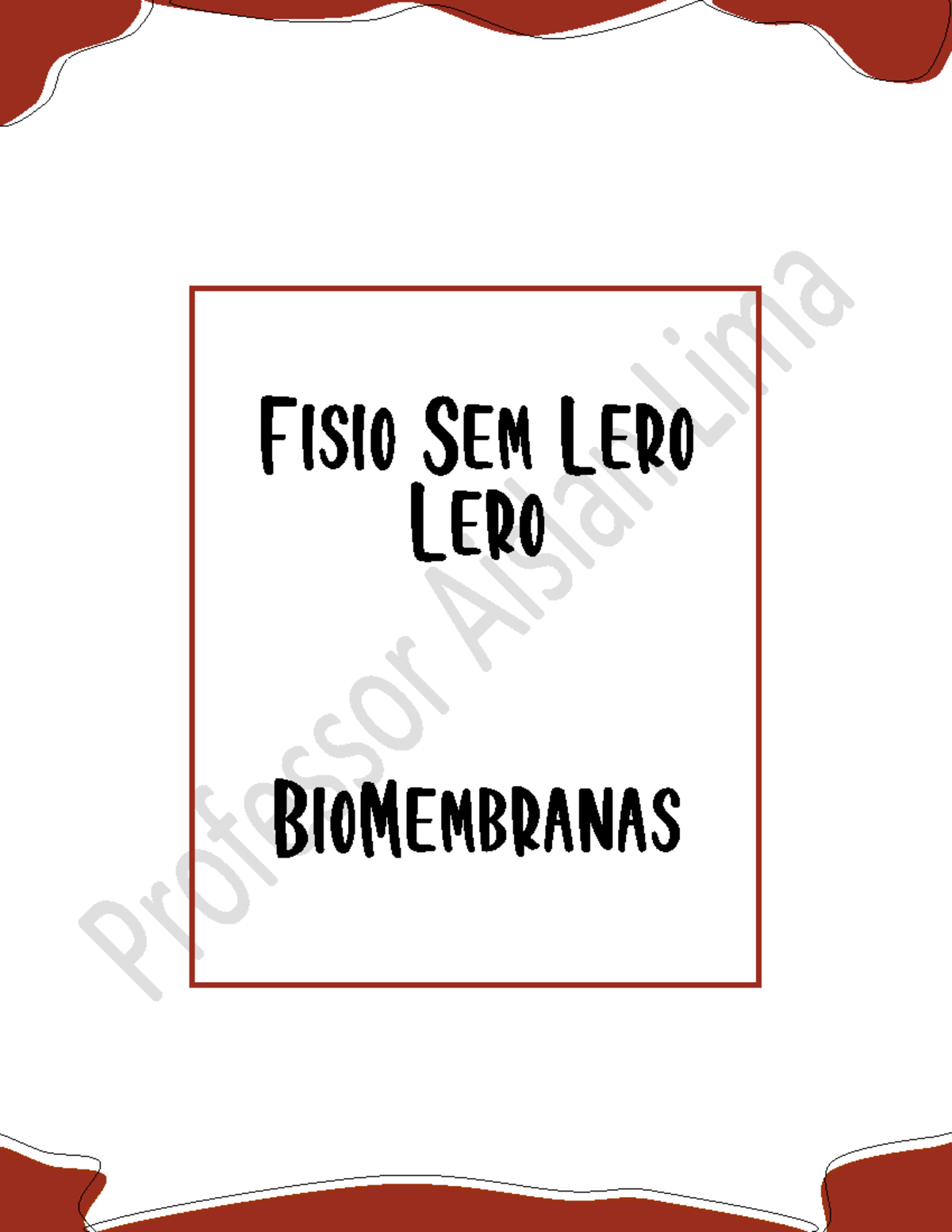 1 AULA - Membranas - afdsf - La célula Es la unidad ESTRUCTURAL y ...