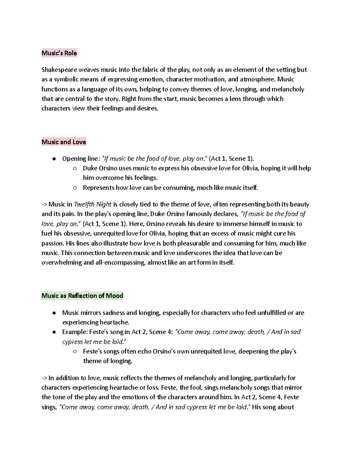 792252477 Music and Love in Shakespeare's Twelfth Night Analysis - Studocu