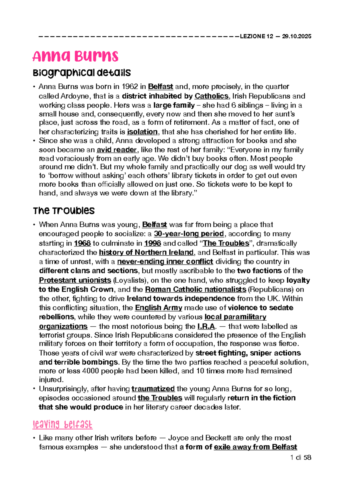 Milkman (ENG 101) - Analysis of Anna Burns' Novel and Themes - Studocu