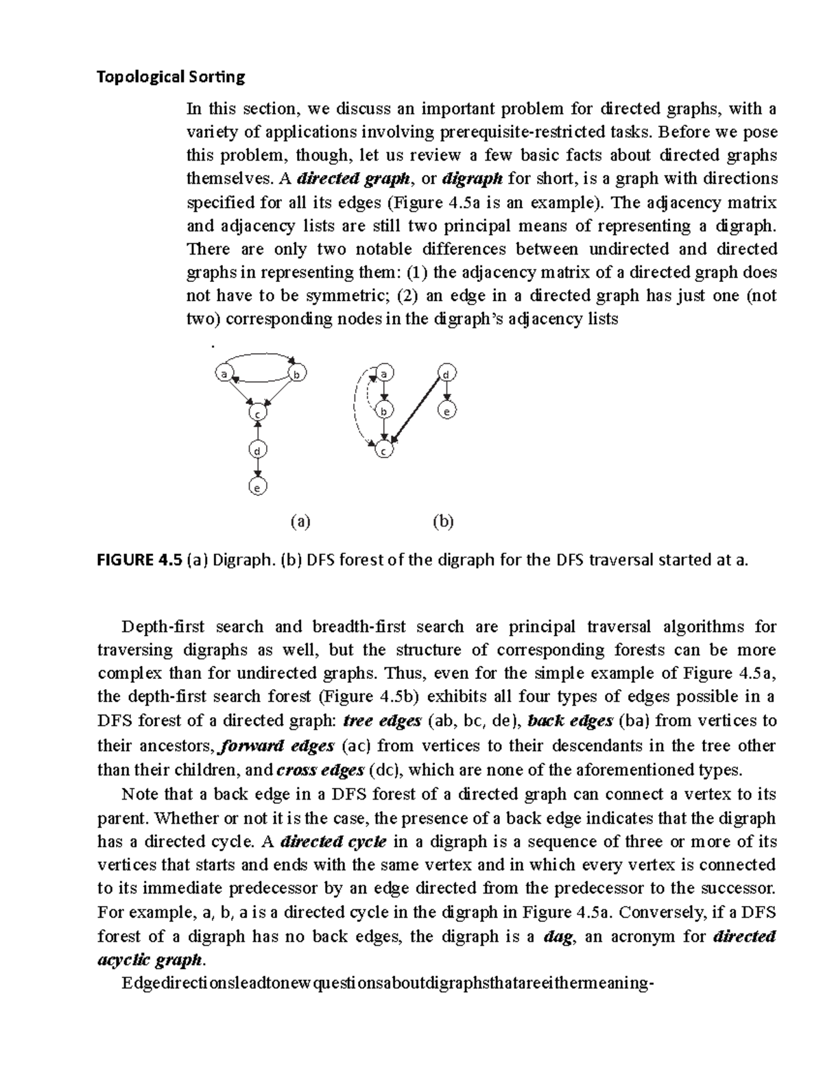 Topological Sorting - Before we pose this problem, though, let us review a few basic facts about ...