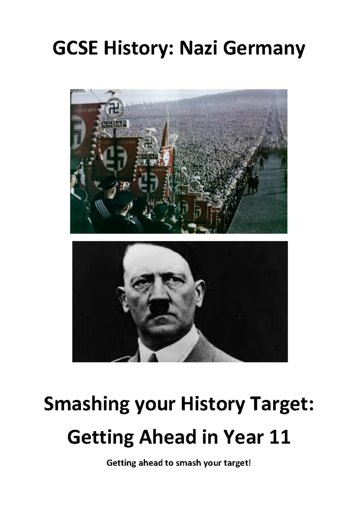 GCSE History: Nazi Germany Revision Guide for Year 11 - Studocu