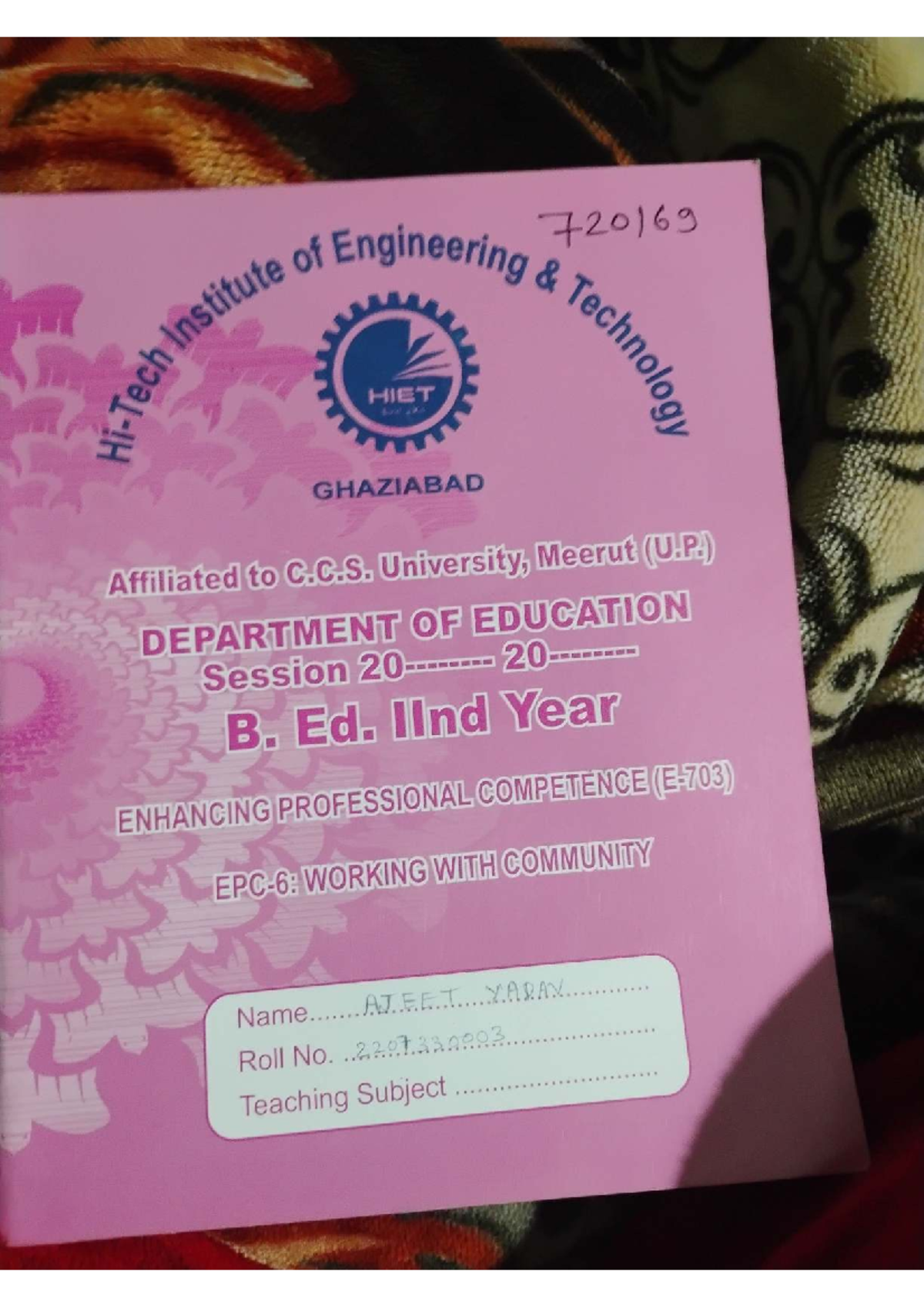 Enhancing Professional Competence in Community Engagement (HIET 720169 ...