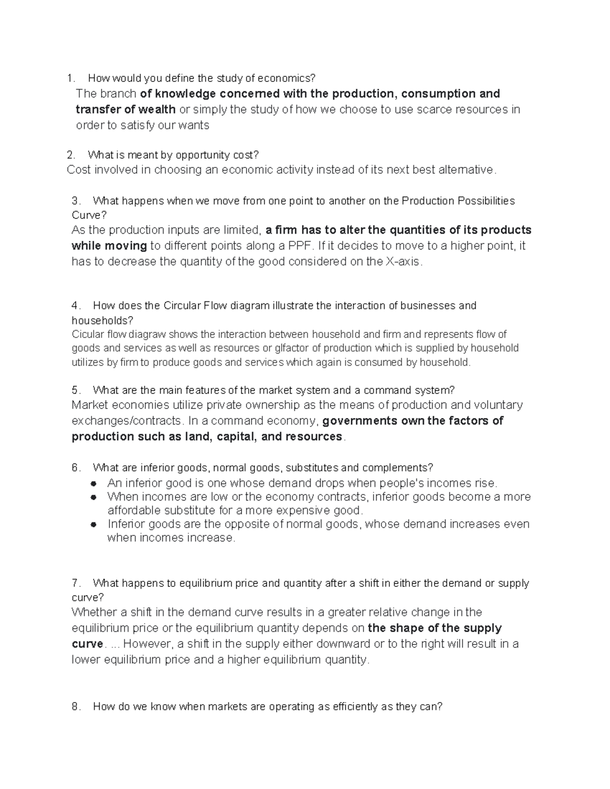 Econ Study Guide: Key Concepts & Definitions for Exam Preparation - Studocu