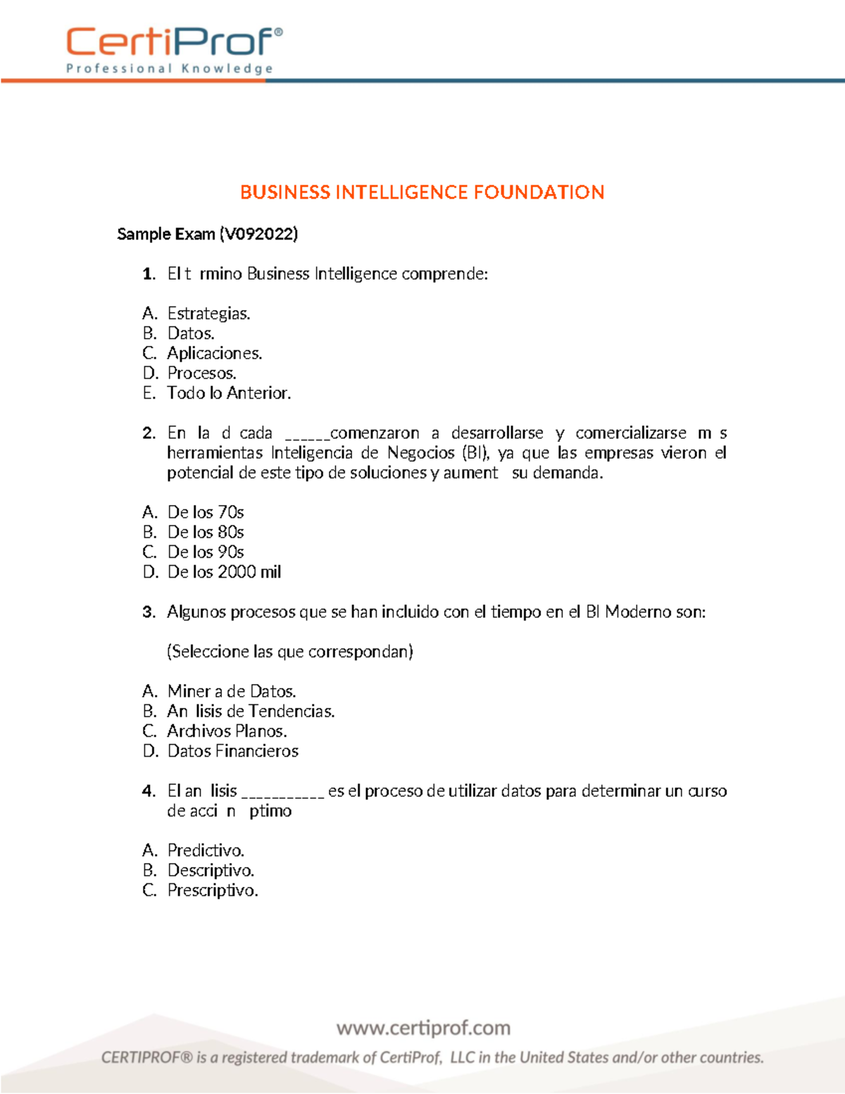 Business+Intelligence+Foundation+(V092022)+SP-2 - BUSINESS INTELLIGENCE ...