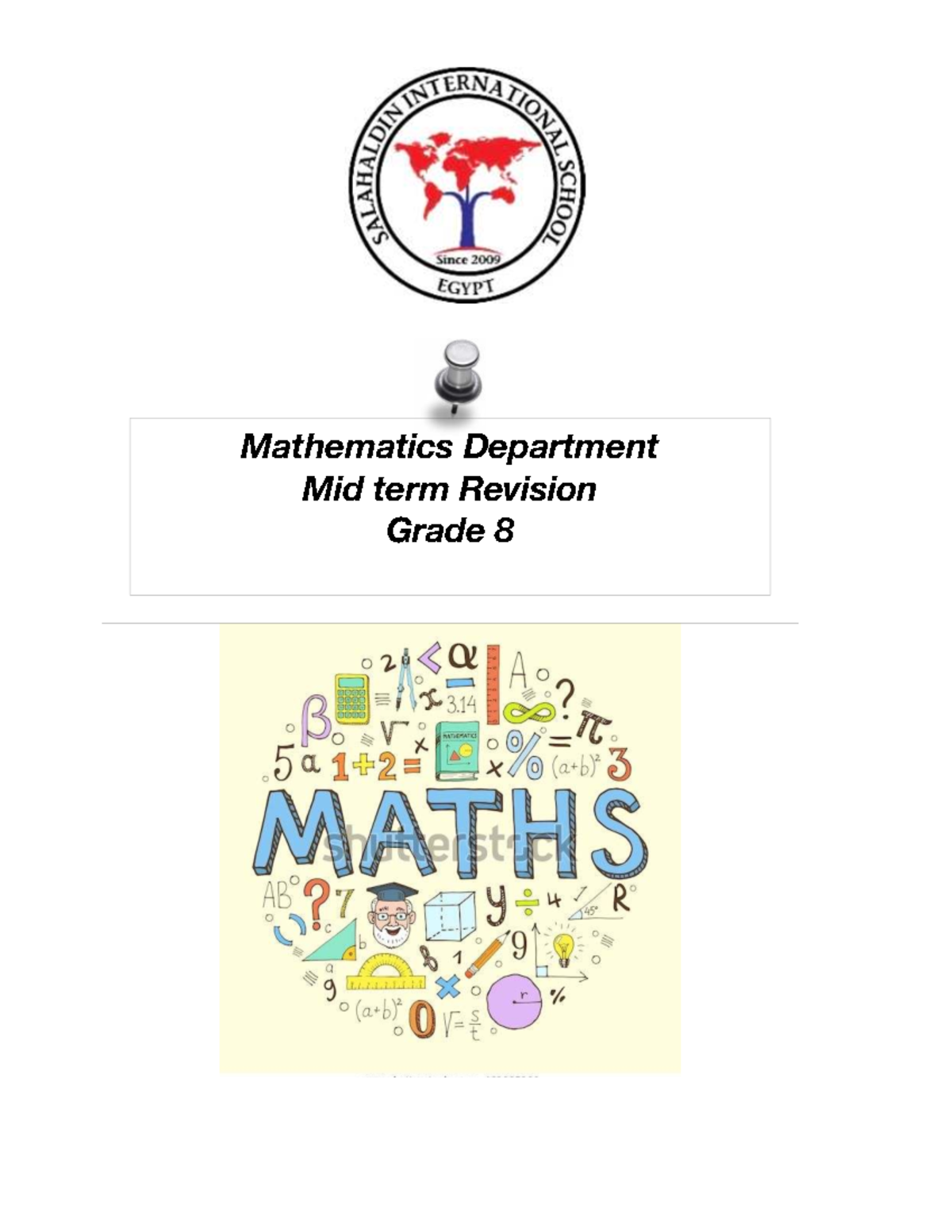 Mathematics 20266 Grade 8 Midterm Revision Notes - Studocu