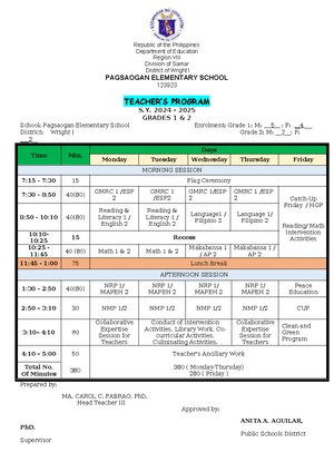 Grade 5 Final Erunt Pretest - ENHANCED REGIONAL UNIFIED NUMERACY TEST ...