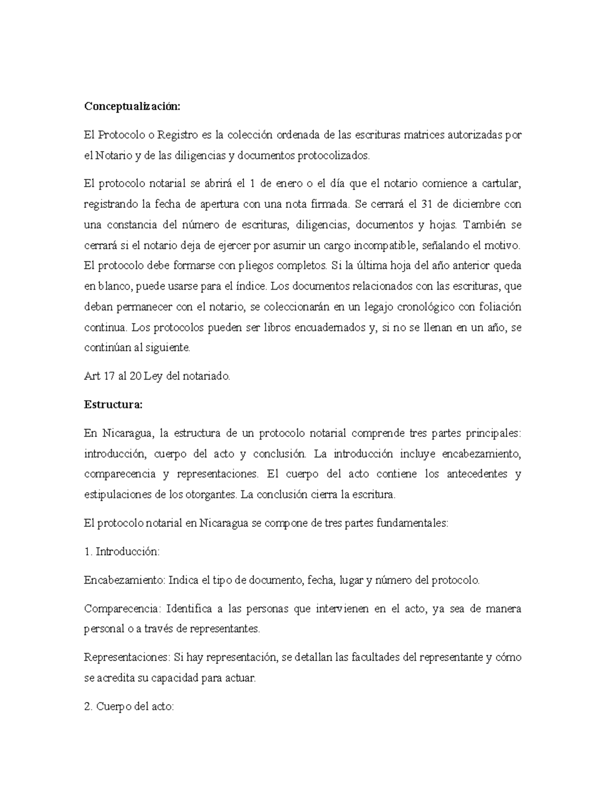 Protocolo Notarial en Nicaragua: Estructura y Funciones Esenciales ...
