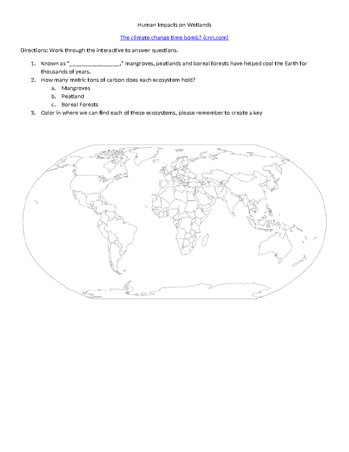 Human Impacts on Wetlands: Understanding Ecosystems & Carbon Sinks ...