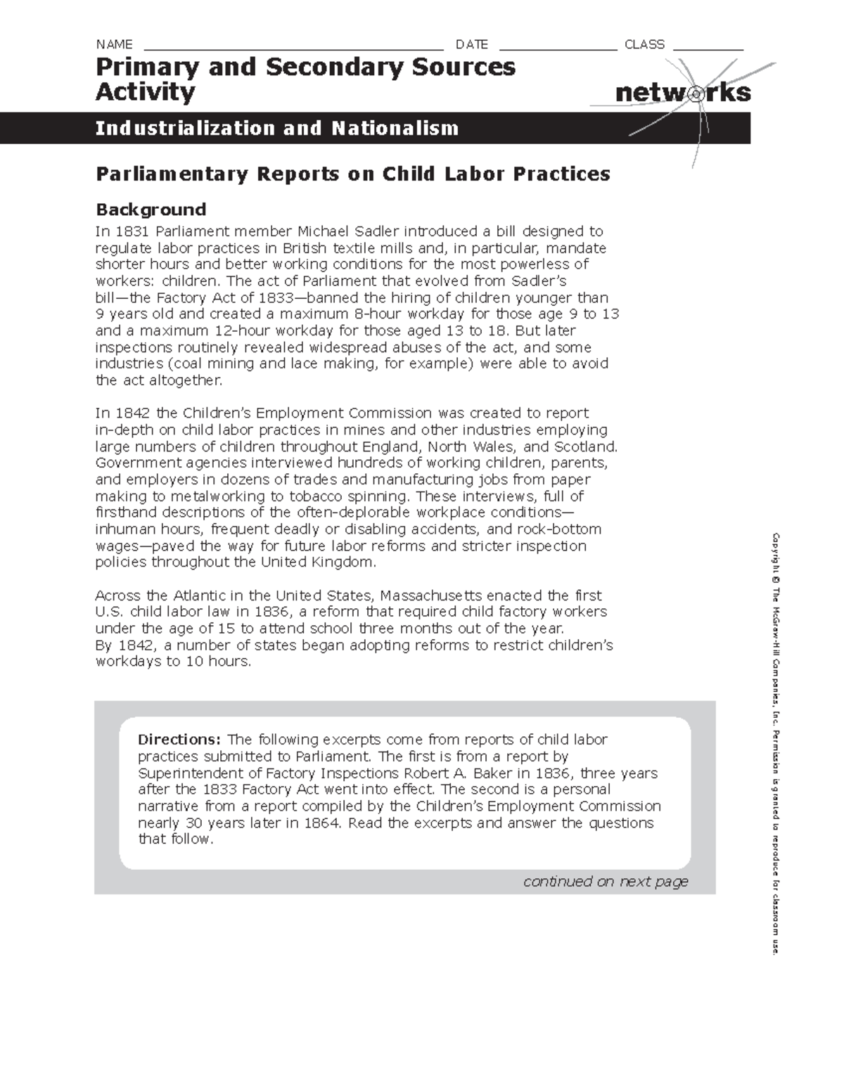 23-1 Child Labor: Analyzing Parliamentary Reports on Practices - Studocu