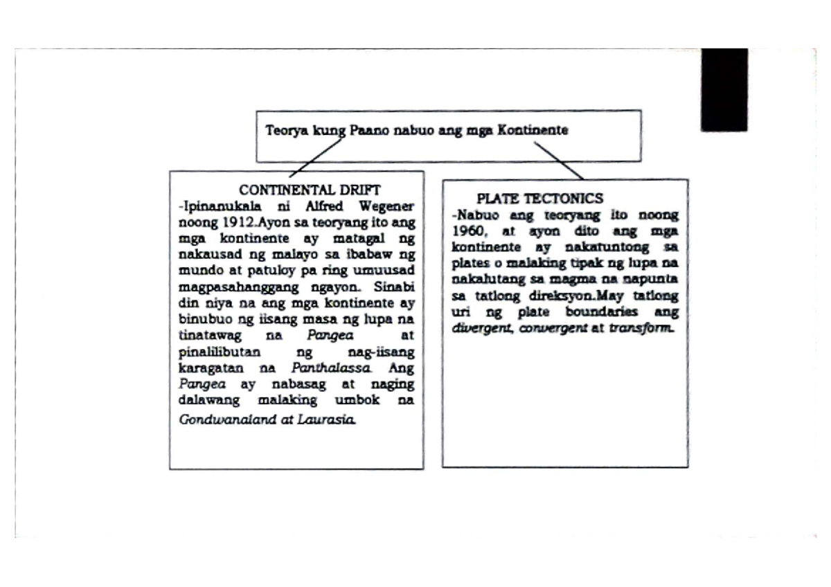 Teorya ng Kontinental Drift at Plate Tectonics sa Araling Panlipunan ...