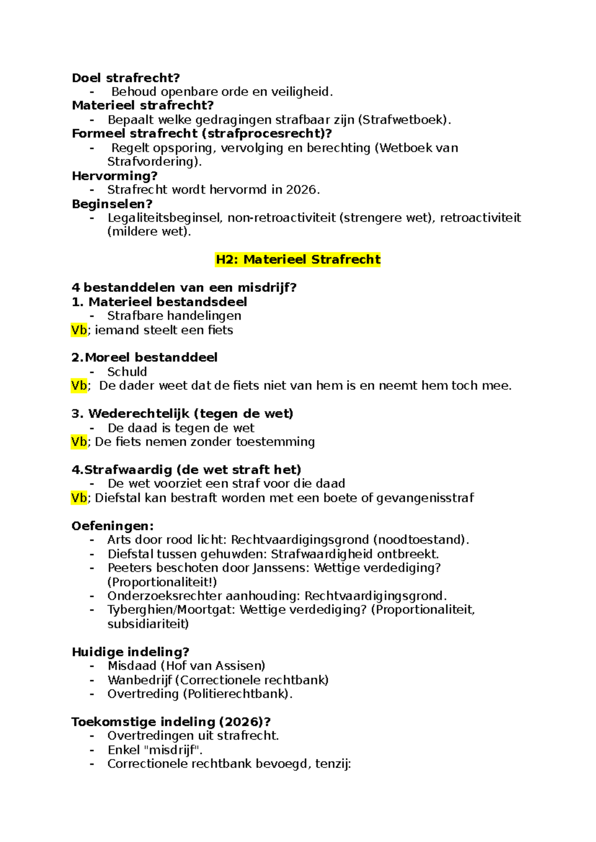 Samenvatting Verdieping in het Recht: Materieel en Formeel Strafrecht ...