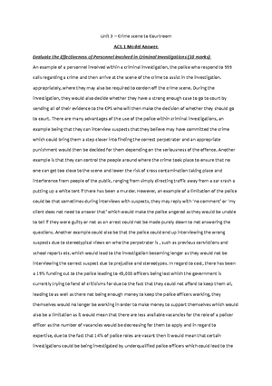 Criminology Unit 3 AC2.1: Understanding Trial Processes and Appeals ...