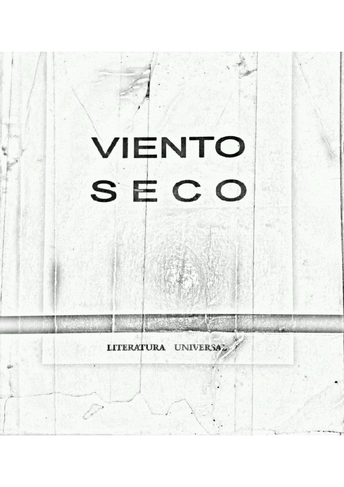 LITERATURA UNIVERSAL: Viento Seco - Análisis de Daniel Caicedo - Studocu