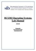 Operating System - BCS303 - VTU - Studocu