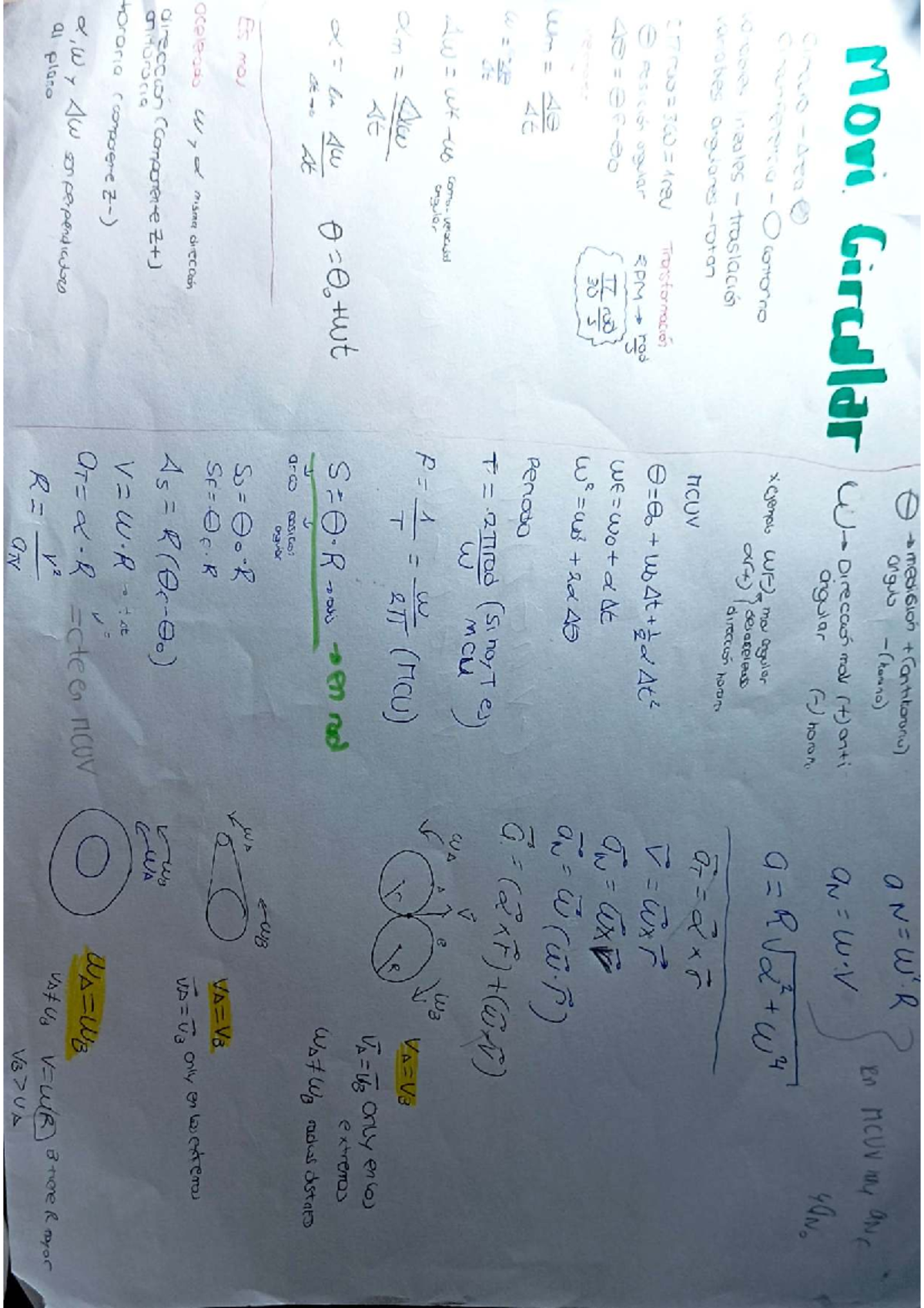Mcu - Angular Motion and Transformations in Circular Dynamics - Studocu
