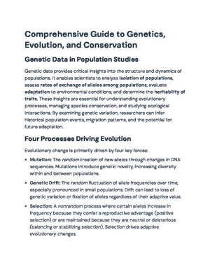 Genetics - Study Notes & Assignments - Studocu