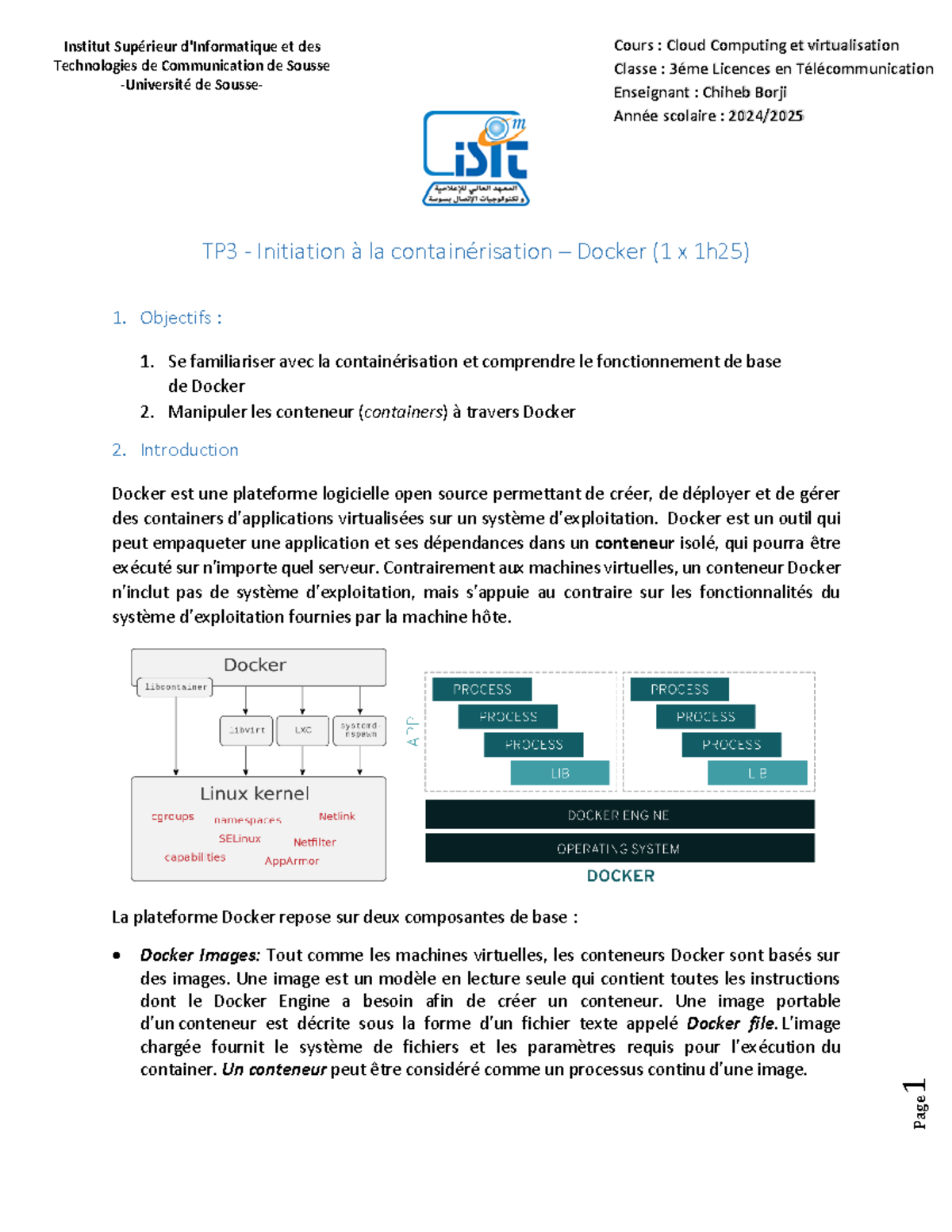 TP4 - Cloud Computing et Virtualisation - Conteneurisation avec Docker ...