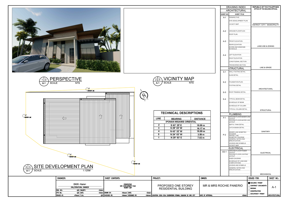 Mrmrs-panerio compress - 1 3 PERSPECTIVE A-1 SCALE NTS 2 3 VICINITY MAP A-1 SCALE NTS 3 3 SITE ...