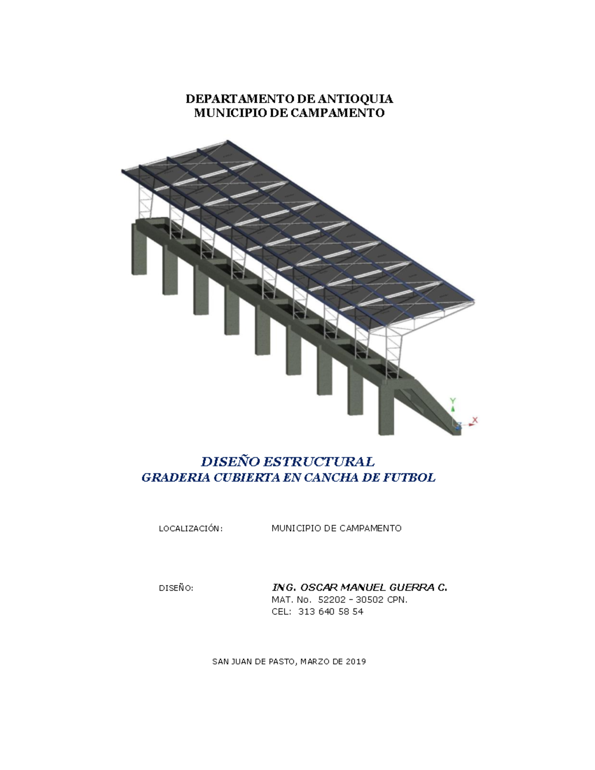 Memoria Estructural: Graderías y Cubierta en Cancha de Fútbol CPN 52202 - Studocu