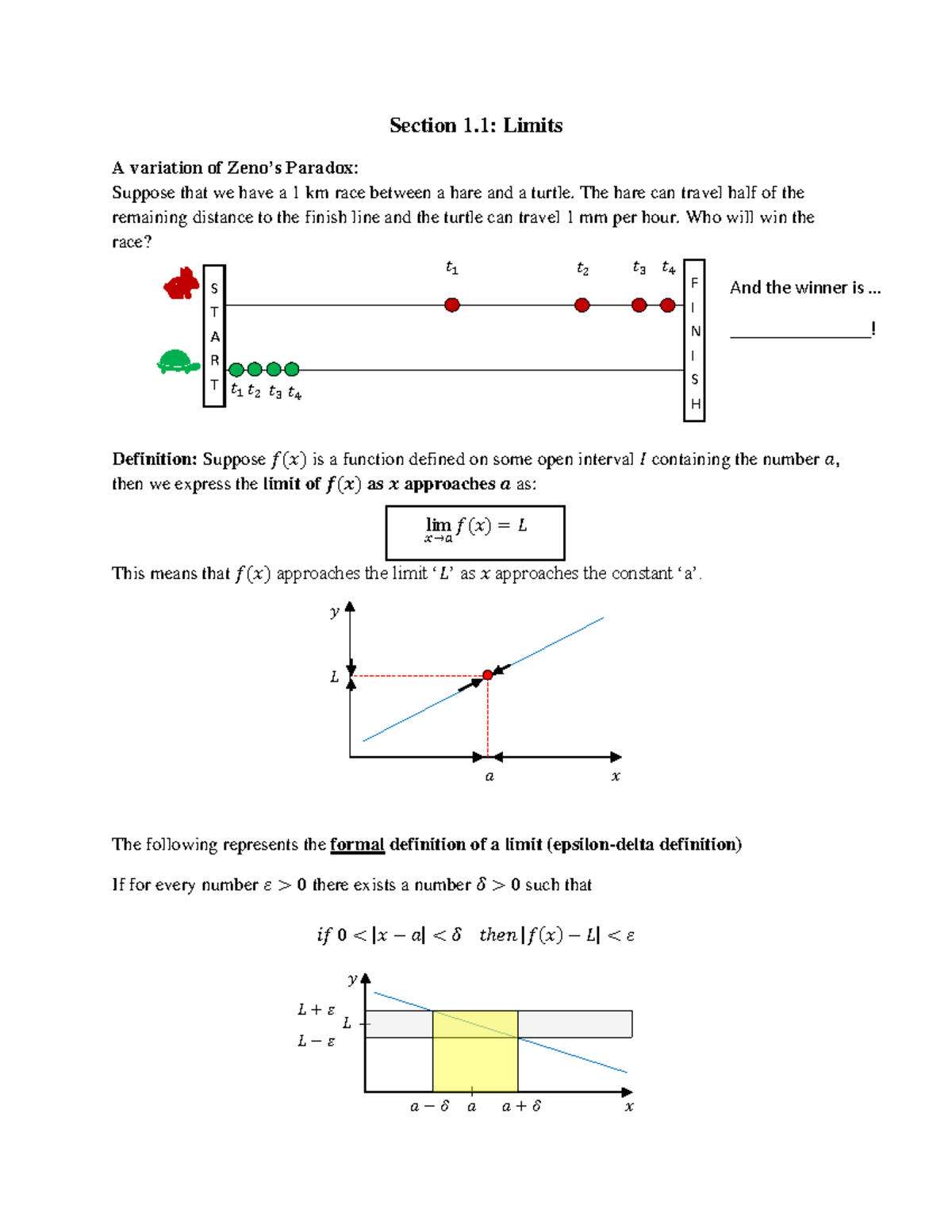 Limits and Properties - Calculus Lecture Notes - Studocu