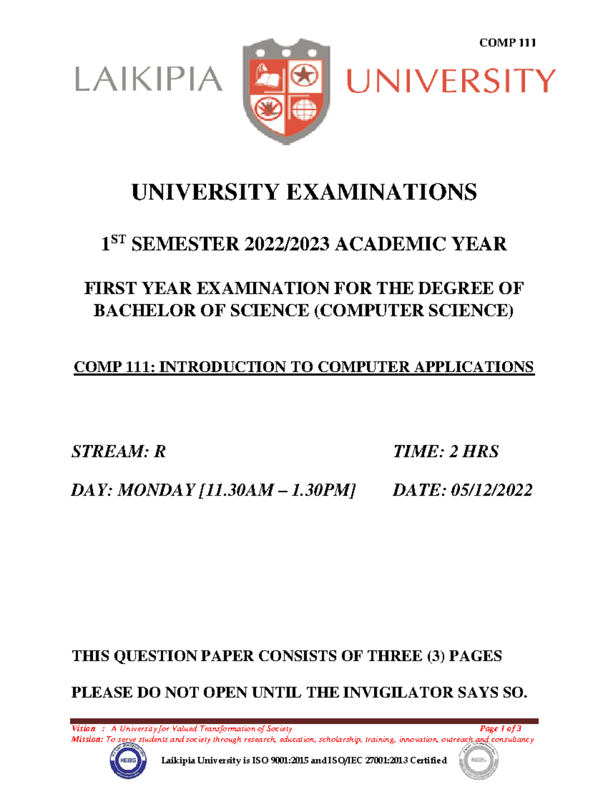 COMP 111 - Final Exam Study Guide for Computer Applications - Studocu
