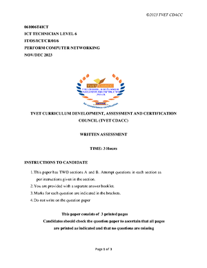 5-Perform computer repair and maintenance - 061005T4ICT ICT TECHNICIAN ...