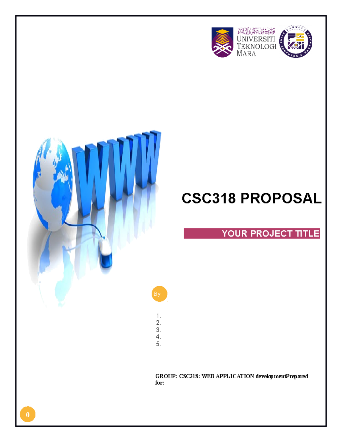 CSC264 Proposal OF Group Project( Student) - GROUP: CSC318: WEB ...