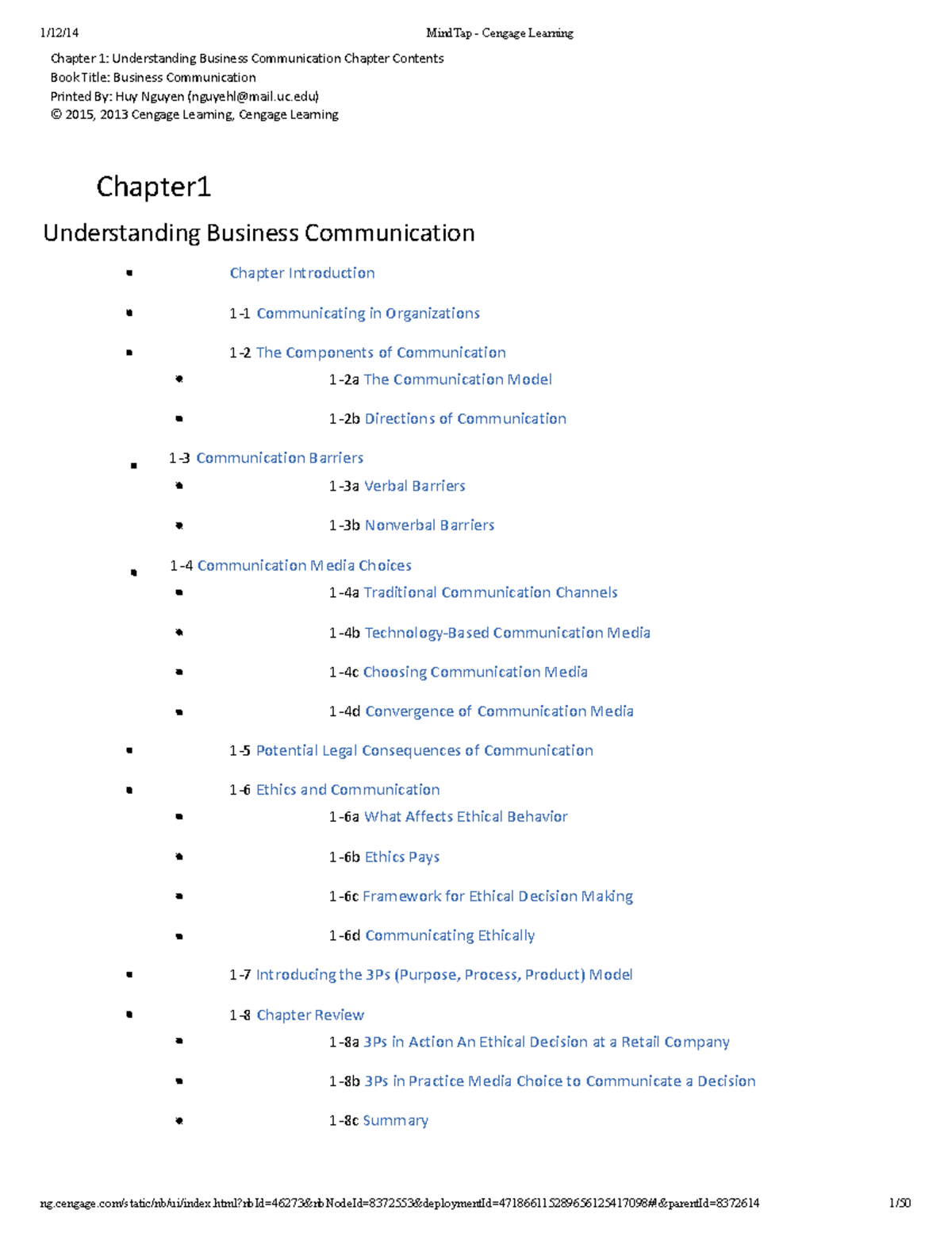 Chapter-1 - Chapter-1 - Chapter 1: Understanding Business Communication ...