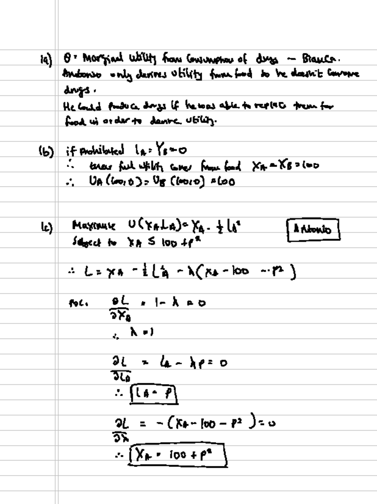 Problem Set 2: Marginal Utility Analysis in Consumption - Studocu